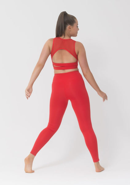 Studio 7 Molly Crop Top | Red | Dancewear Nation Australia