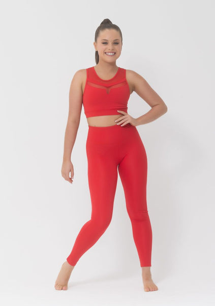 Studio 7 Molly Crop Top | Red | Dancewear Nation Australia